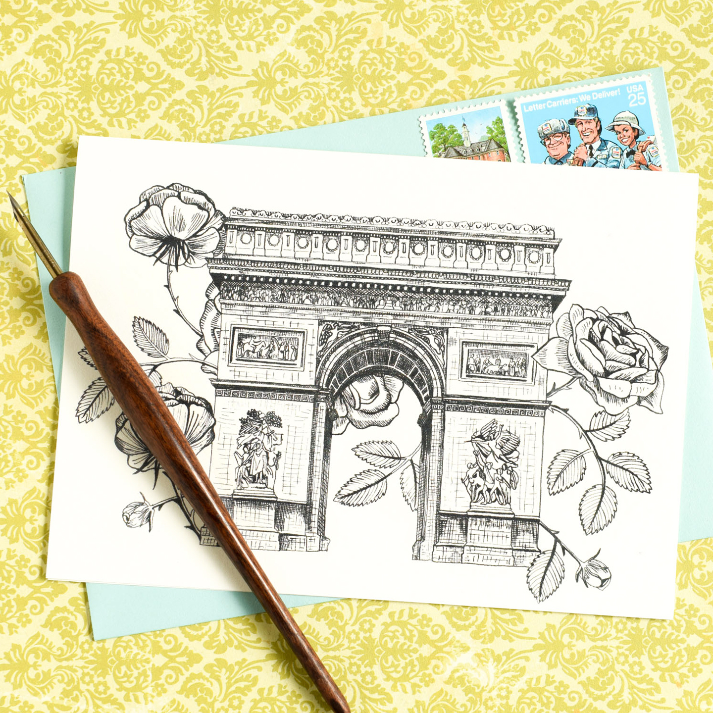 Parisian-Themed Printable Stationery Bundle | The Postman's Knock