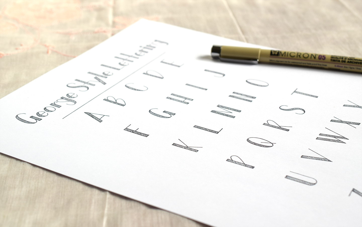 Free Basic Hand-Lettering Exemplar {George Style} | The Postman's Knock
