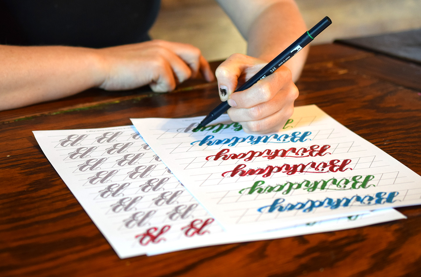 Kaitlin Style Brush Pen Calligraphy Introduction Videos – The Postman’s ...