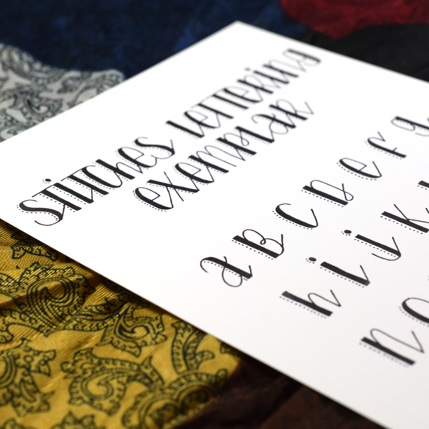 Free Basic Hand-Lettering Exemplar {Stitches Style} | The Postman's Knock