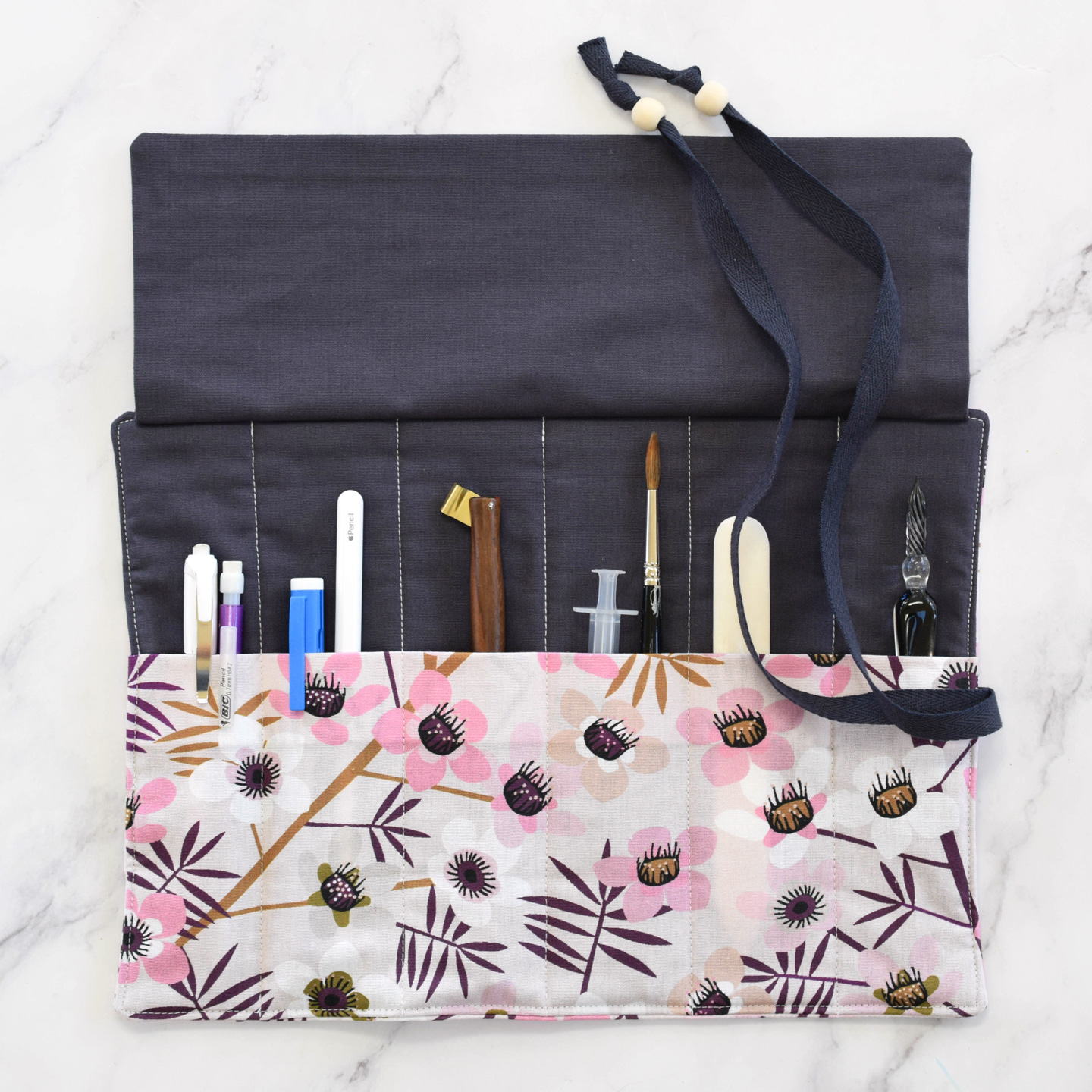 Fabulous Floral Pen Roll – The Postman’s Knock