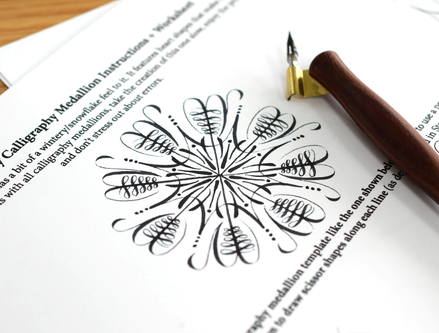 Calligraphy Medallions | The Postman's Knock