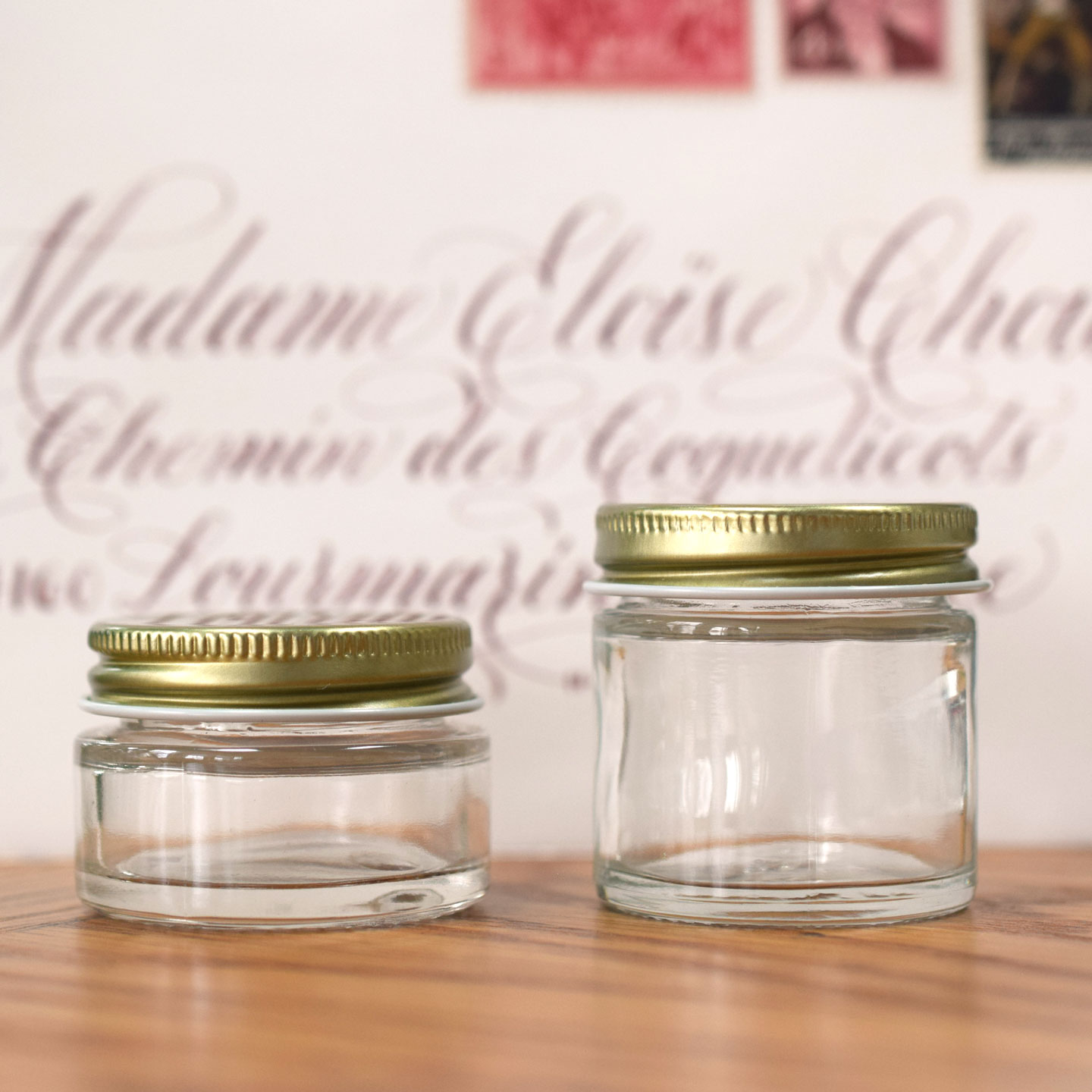 Glass Ink Jar with Gold Lid – The Postman’s Knock